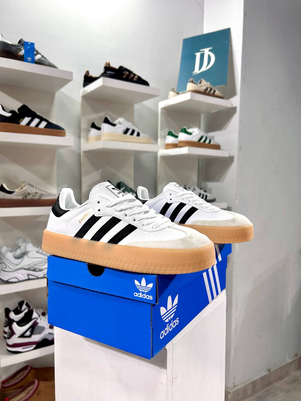 Adidas Samba Platform White Black – D&J